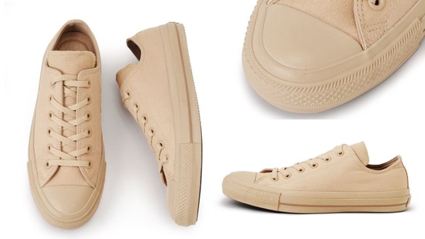 超燒奶茶色球鞋+1，converse x Emmi聯名鞋款，最溫柔的奶茶色all star，入秋最百搭！