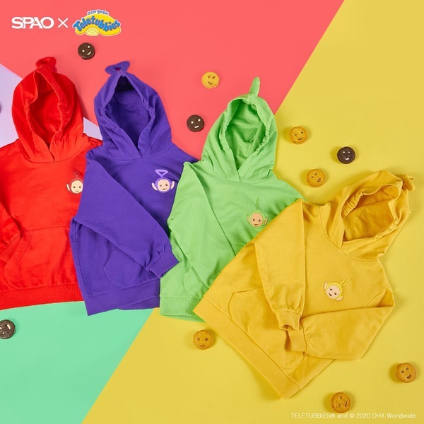 SPAO X 天線寶寶超狂聯名！穿上超經典「天線帽T」，化身天線寶寶回憶童年～