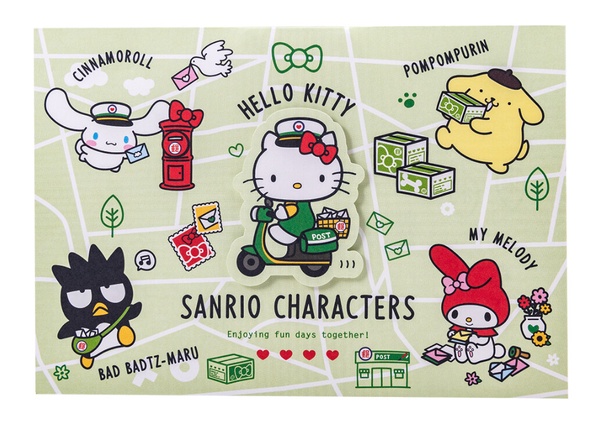 Kitty變郵差！中華郵政Hello Kitty聯名2023登場，Kitty郵差、玻璃杯、湯碗16款通通收