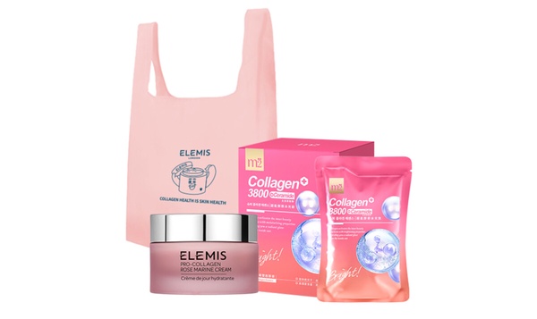 ELEMIS x m2美度 膠原雙霸主首度聯名快閃 澎澎霜 x 膠原飲 外用內服 擁有最強美肌力