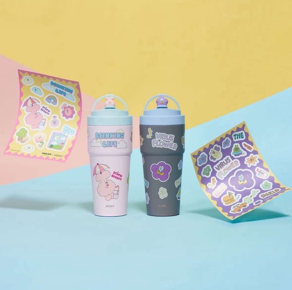7-11「KINGJUN周邊」 重磅登場！蠢兔&病毒花渾圓杯組、透明果凍提袋、吸管塞可愛必收