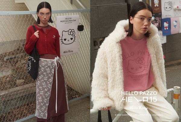 HELLO KITTY × PAZZO 15週年聯名登場！全系列商品&價格公開，巨型Kitty公仔裝置必打卡