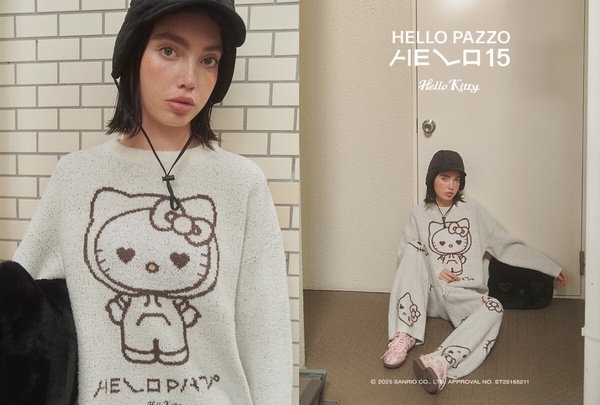 HELLO KITTY × PAZZO 15週年聯名登場！全系列商品&價格公開，巨型Kitty公仔裝置必打卡