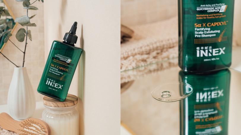 顏值防塌靠養髮！【INNEX植萃賦活】絕地反擊頂上危機，迎接夏天「頭皮頭髮不分手