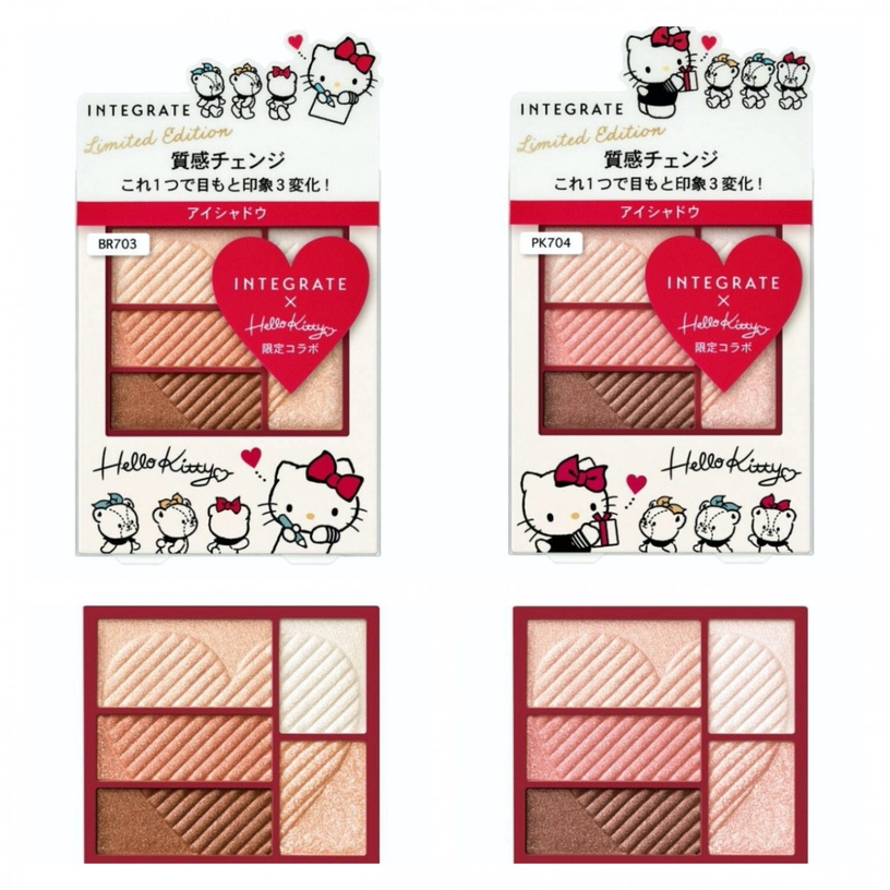 Hello Kitty x Integrate 聯名彩妝超萌亮相，隨附Hello Kitty限量小方鏡，少女心爆棚 - BEAUTY美人圈