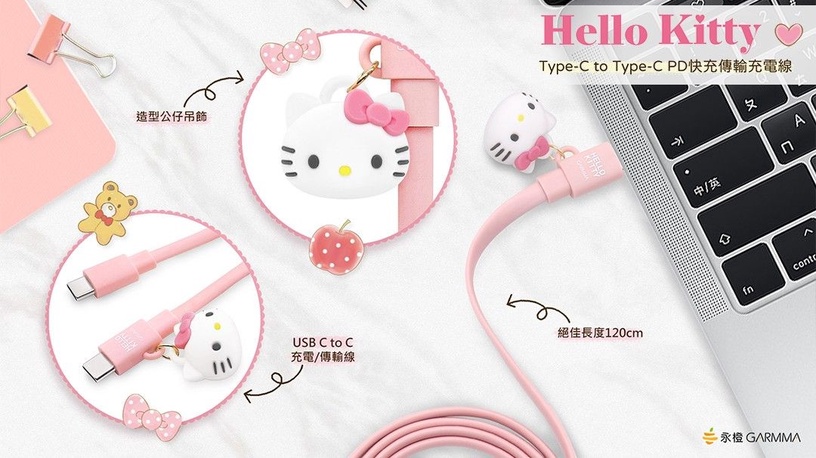 Kitty粉必收3C！7-11推出Hello Kitty滑鼠墊、Kitty吊飾傳輸線、Kitty行動電源整組太萌 - BEAUTY美人圈